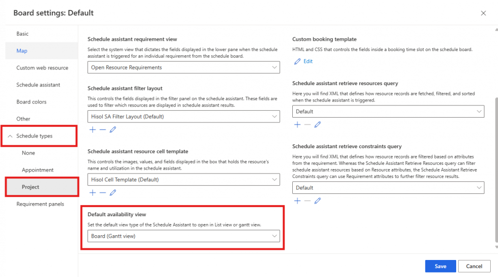 How to Set Gantt Chart and Constraints as Defaults in Schedule ...